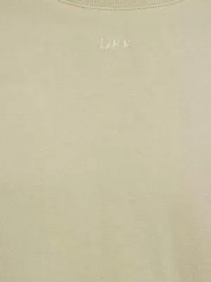 Off-White Cotton Crew Neck Sweatshirt