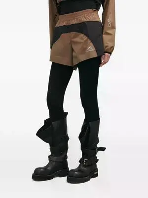 Balenciaga Panelled Running Shorts - Brown