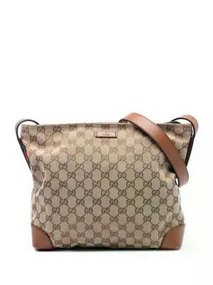 Gucci Gg Canvas Web Crossbody Bag - Neutrals