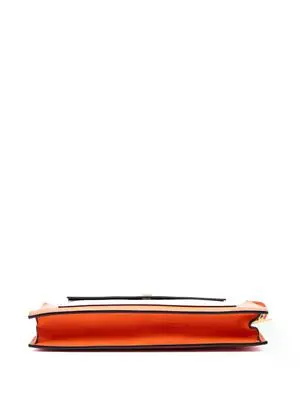 Celine Tricolor Leather Pocket Envelope Zip Crossbody Bag