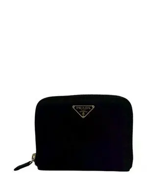 Prada 2000-2013 Tessuto Zip Wallet Small Wallets - Black