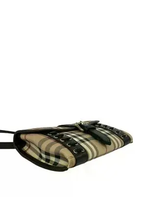 Burberry Haymarket Coated Canvas Crossbody Bag