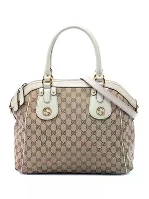 Gucci Medium Gg Canvas Scarlett Satchel - Neutrals
