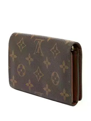 LOUIS VUITTON 2003 Monogram Porte Monnaie Billets Tresor Wallet Small Wallets - Brown