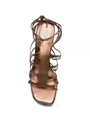 MARC ELLIS Metallic Heeled Sandals