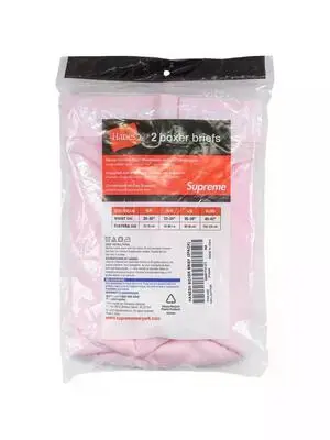 Supreme X Hanes® Logo-print Cotton Boxers - Pink