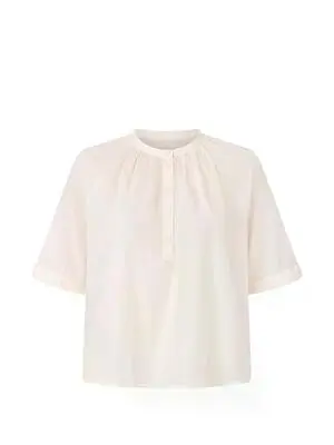 Officine Générale Gathered Short-sleeve Blouse