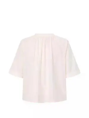 Officine Générale Gathered Short-sleeve Blouse