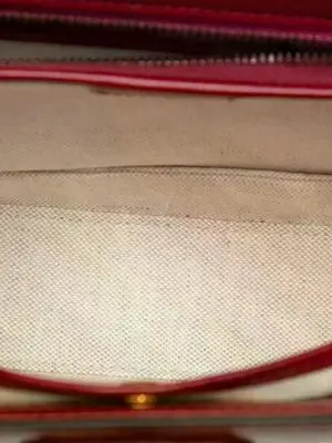 Gucci Bamboo Top Handle Bag Satchel - Red