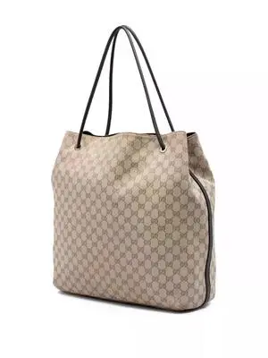 Gucci Large Gg Canvas Gifford Tote Bag - Neutrals