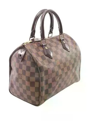LOUIS VUITTON Damier Ebene Speedy Bandouliere 25 Satchel - Brown
