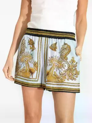 La DoubleJ Oceania Placed Print Shorts