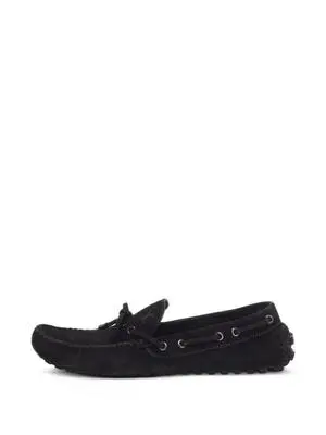 LOUIS VUITTON Suede Loafers With Bow Detail