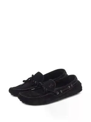 LOUIS VUITTON Suede Loafers With Bow Detail