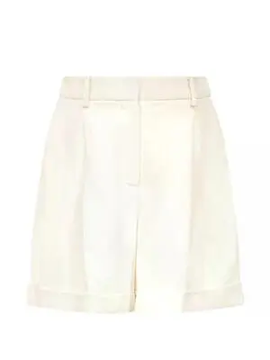 TWP Cisco Pleated Turn-up Shorts - Neutrals