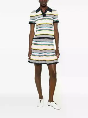 Casablanca Chevron-knit Mini Skirt