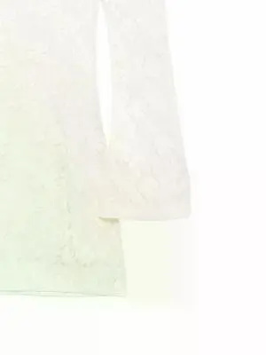 ROTATE BY BIRGER CHRISTENSEN Long Sleeve Lace Mini Dress - Neutrals