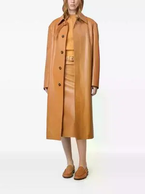 TOD'S Leather Midi Skirt