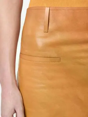 TOD'S Leather Midi Skirt