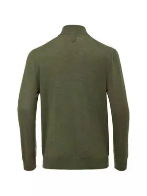 BILLIONAIRE Logo Patch Zip-up Cardigan