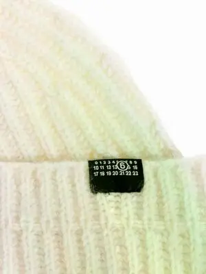 MAISON MARGIELA Ribbed Knit Beanie Hat