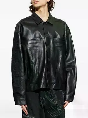 Balenciaga Leather Shirt Jacket