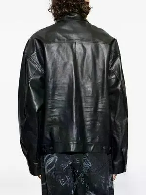 Balenciaga Leather Shirt Jacket