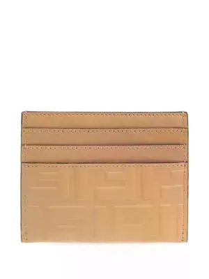 Fendi Logo-embossed Cardholder - Neutrals