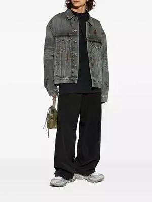Balenciaga Tattoo-print Denim Jacket