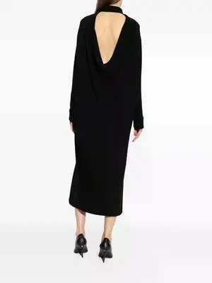 Balenciaga Open-back Midi Shirt Dress