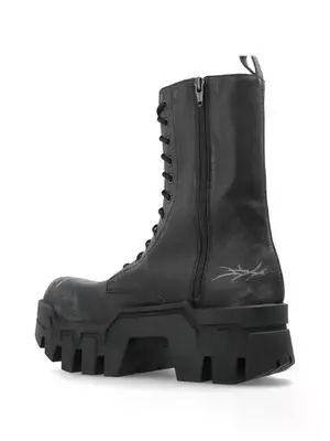 Balenciaga Bulldozer Printed Combat Boots