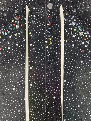 VALE FOREVER Rainstorm V2 Crystal-embellished Shorts - Black