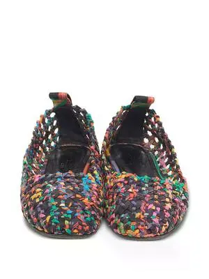 Hermès Minorque Woven Ballet Flats