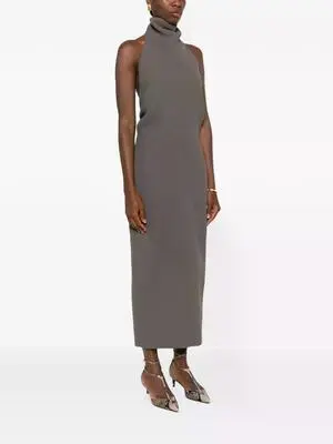 Khaite Roxanne Backless Dress - Grey