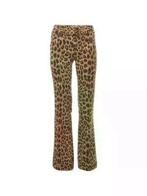 Moschino Animal Print Tailored Trousers - Neutrals