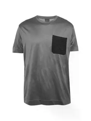 Emporio Armani Logo-detail T-shirt - Grey