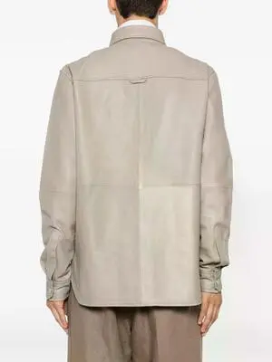 WON HUNDRED Long-sleeve Leather Shirt