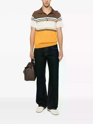 Fendi Striped Polo Shirt