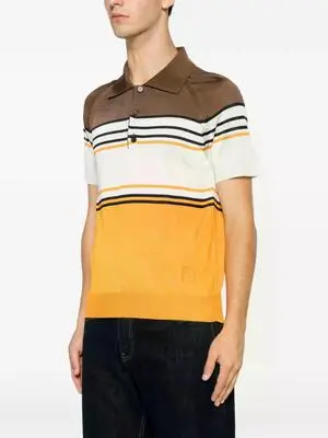 Fendi Striped Polo Shirt