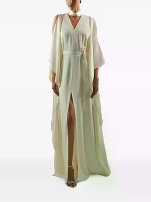 TALLER MARMO Belted Kaftan Maxi Dress - Neutrals