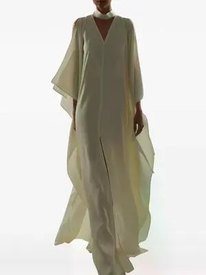 TALLER MARMO Belted Kaftan Maxi Dress