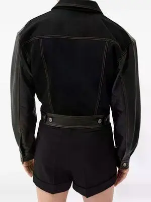 Versace Contrast Panel Button-up Jacket