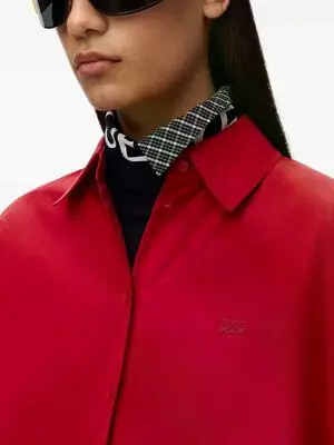 Loewe Logo Embroidered Boxy Fit Shirt