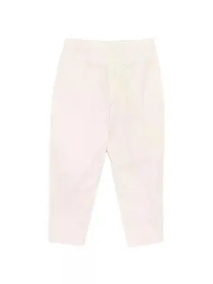PSOPHIA Tapered Leg Trousers With Elasticated Waistband - Neutrals