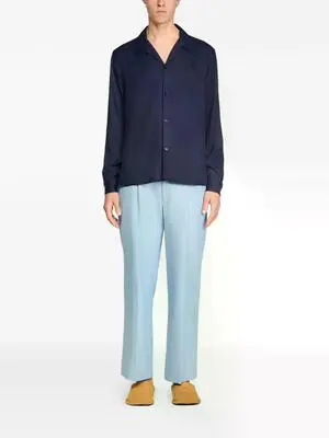 Sandro Long-sleeve Shark-collar Shirt