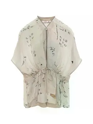 Rick Owens Sail Graphic-print Drawstring Jacket