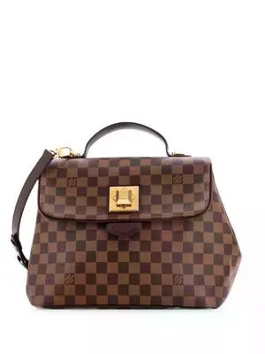 LOUIS VUITTON Damier Mm Bergamo Satchel - Brown
