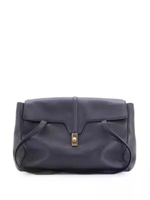 Celine Soft 16 Shoulder Bag In Grained Calfskin - Black