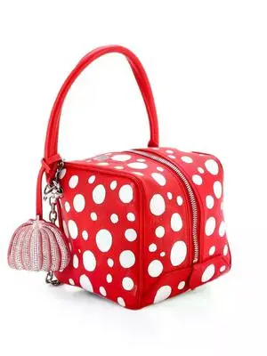 LOUIS VUITTON Yayoi Kusama Infinity Dots Monogram Empreinte Giant Satchel - Red