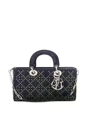 Dior Lady D-joy Bag Macrocannage Quilted Denim Satchel